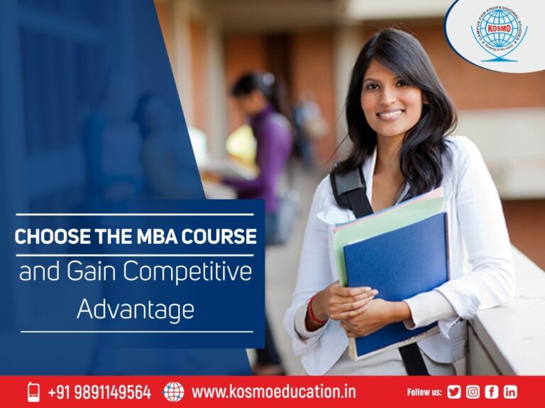 Choose the Distance Learning MBA course and gain competitive advantage ...